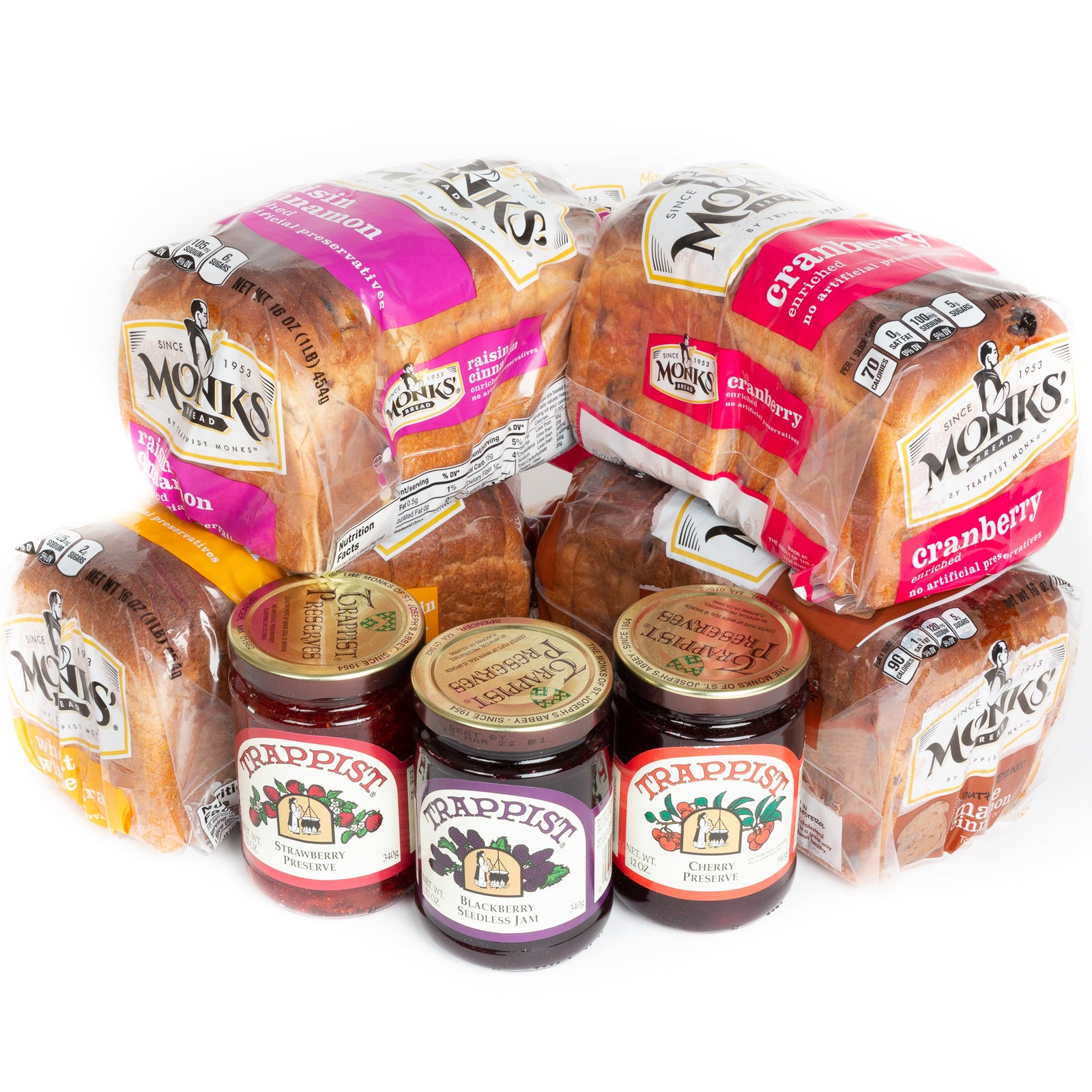 4 Bread 3 Jam Bundle – Monks' Specialty Bakery